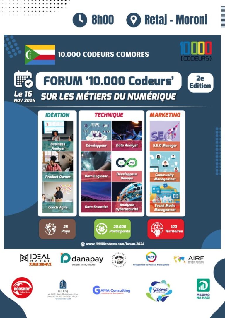 Forum 10000 Codeurs aux Comores - Sitti MSHANGAMA
